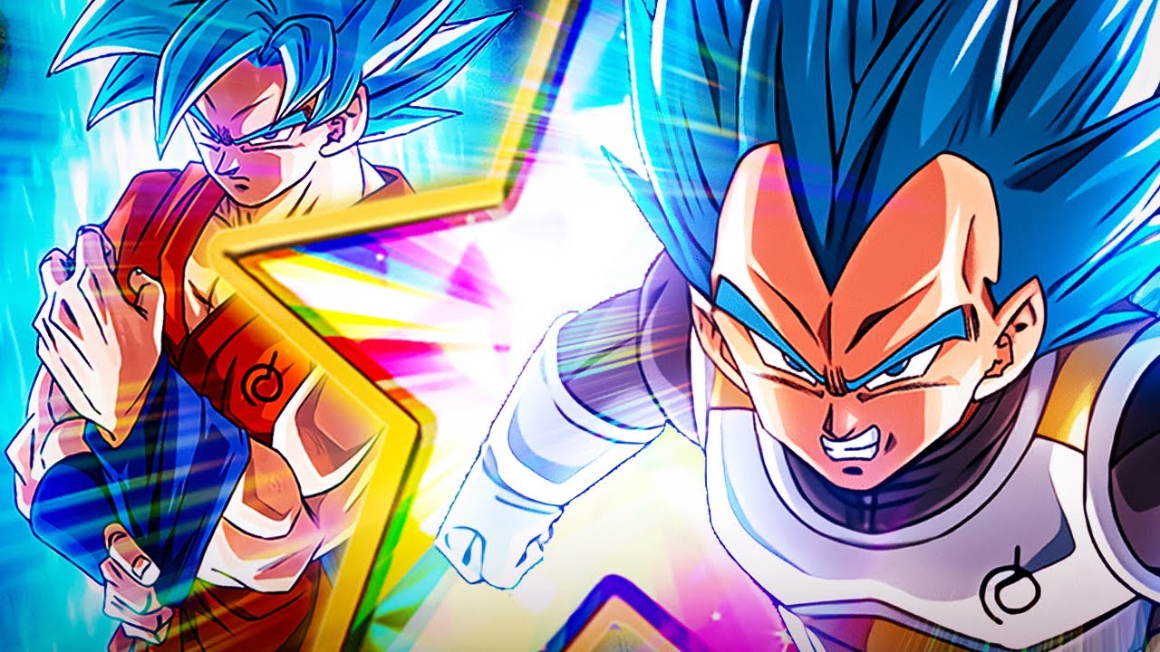 POWER OF BLUE! 100% RAINBOW STAR ROF EXCHANGE BLUE GOKU & BLUE VEGETA ...