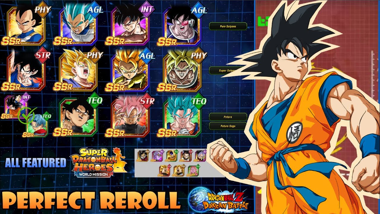 FIRST 2020 Perfect Reroll Summons (Global) | Dragon Ball Z Dokkan ...