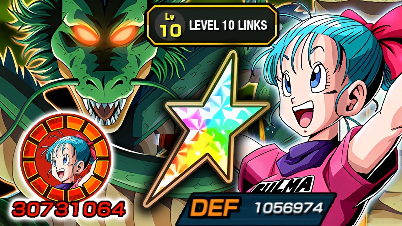 100% NEW STR LR BULMA LEVEL 10 LINKS SHOWCASE! Dragon Ball Z Dokkan ...